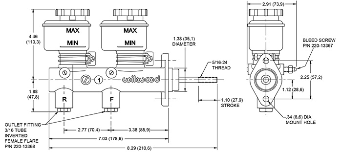 Wilwood Disc Brakes - MasterCylinder No: 260-8794
